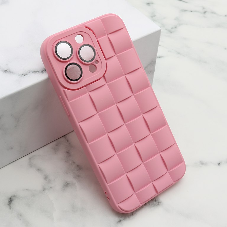 iPhone 14 Pro Max - Zastitna maska (futrola) 3D WALL (6.7) roze (MS)