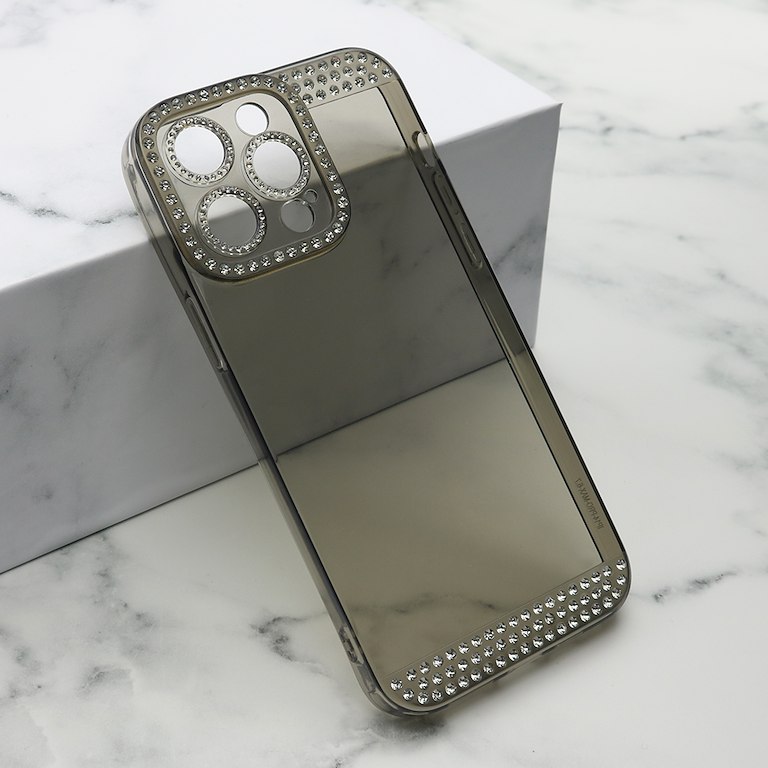 iPhone 14 Pro Max - Zastitna maska (futrola) DIAMOND SIDE (6.7) braon (MS)