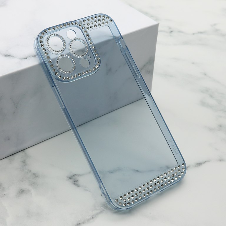 iPhone 14 Pro Max - Zastitna maska (futrola) DIAMOND SIDE (6.7) plava (MS)