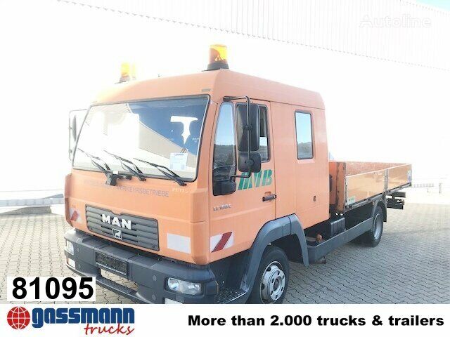 MAN LE 8.185 LC Doka 4x2 BB, 2x AHK kamion s ravnom platformom