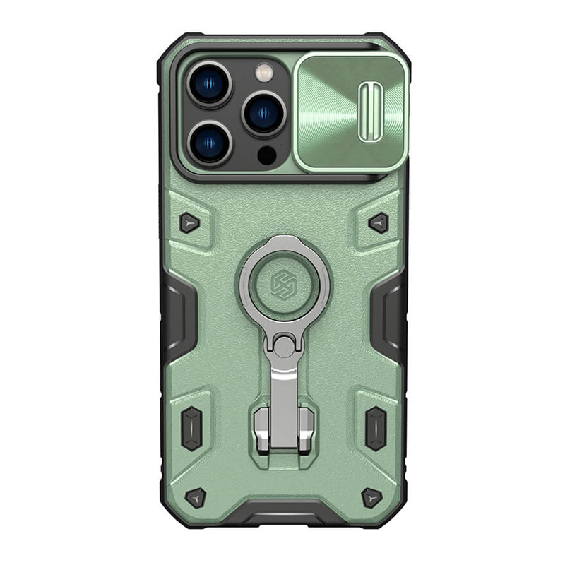 Pro iPhone 14 Pro Max - Zastitna maska (futrola) Nillkin Cam Shield Armor (6.7) zelena (MS)