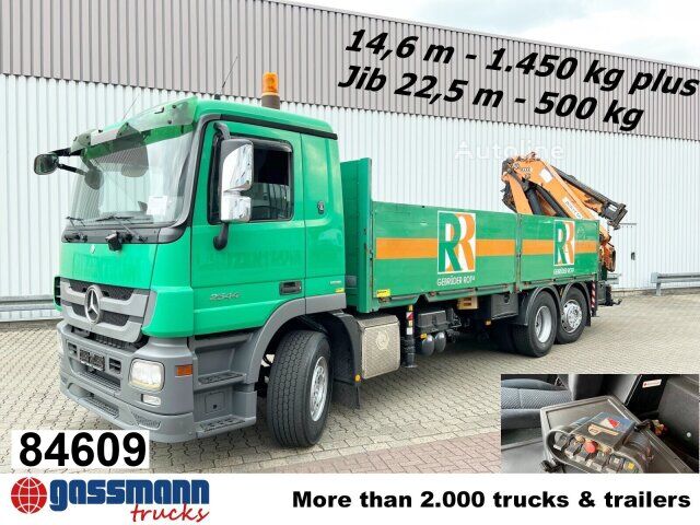 Mercedes-Benz Actros 2544 L 6x2, Retarder, Lenkachse, Heckkran kamion s ravnom platformom