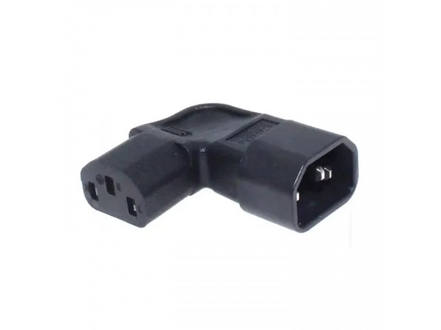 Adapter napojni C14 M-C13 F ugaoni desni