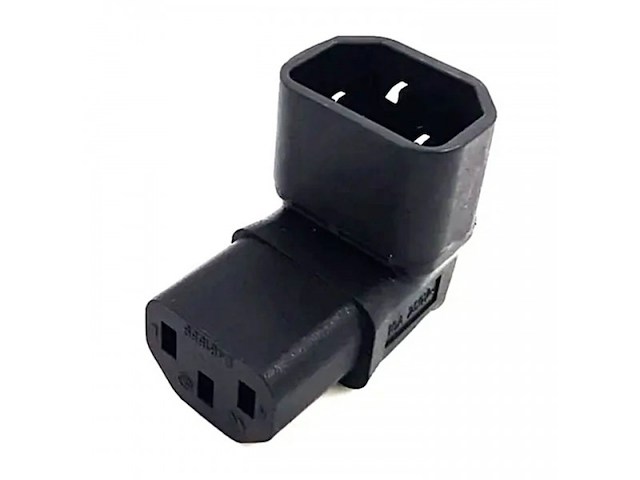 Adapter napojni C14 M-C13 F ugaoni 270