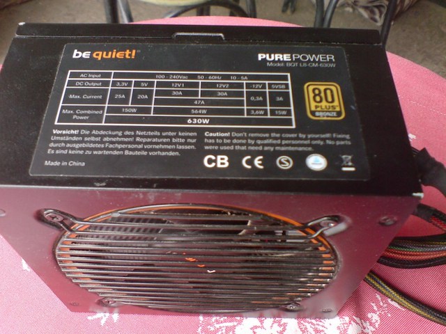 Be Quiet CM BQT L8-630W PSU Pure Power