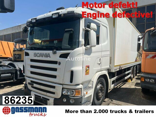 Scania G420 6x2, Liftachse, Hiab LBW, Motor defekt! kamion furgon