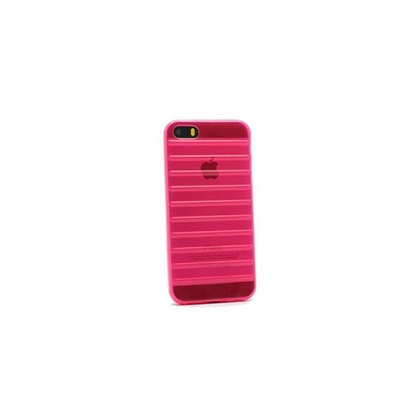 iPhone 5 - Zastitna silikonska maska (futrola) Rib pink
