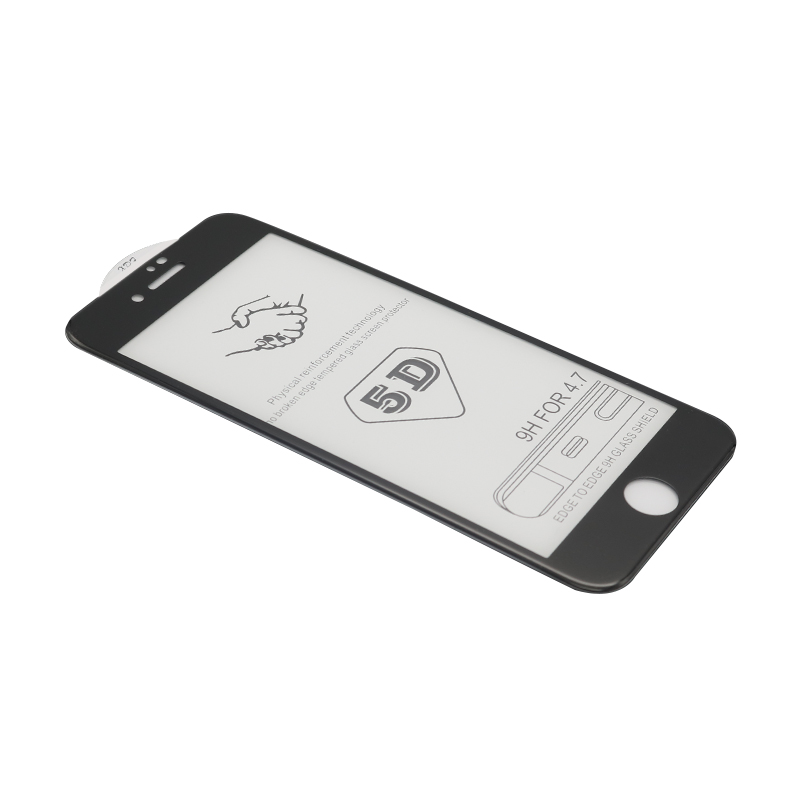 Iphone 7/8 - Staklena folija (zastitno kaljeno staklo) za ekran 5D crna (MS)