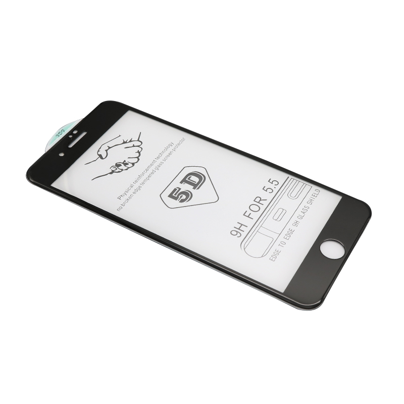 Iphone 7 Plus/8 Plus - Staklena folija (zastitno kaljeno staklo) za ekran 5D crna (MS)