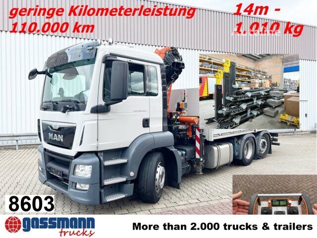 MAN TGS 26.360/400 6x2-4 BL, Lenk-/Lift, Kran Atlas kamion rol kiper