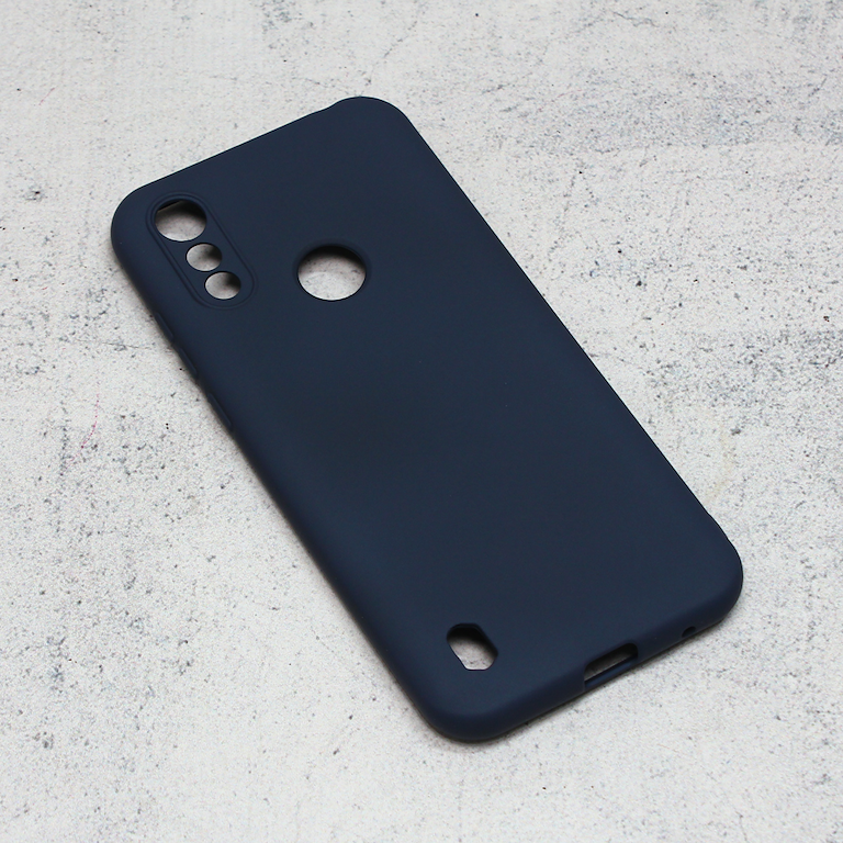 Motorola Moto E6i - Zastitna maska (futrola) Teracell Giulietta mat tamno plava