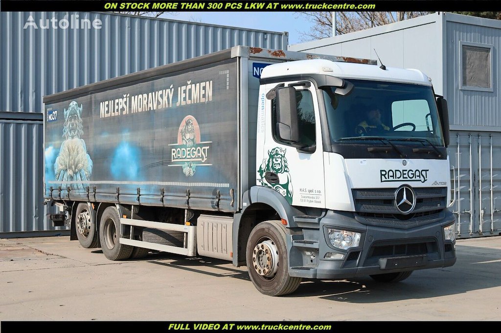 Mercedes-Benz ANTOS 2527 L, 6x2, EURO 6, 20 PALLETS, TAIL LIFT kamion s ceradom