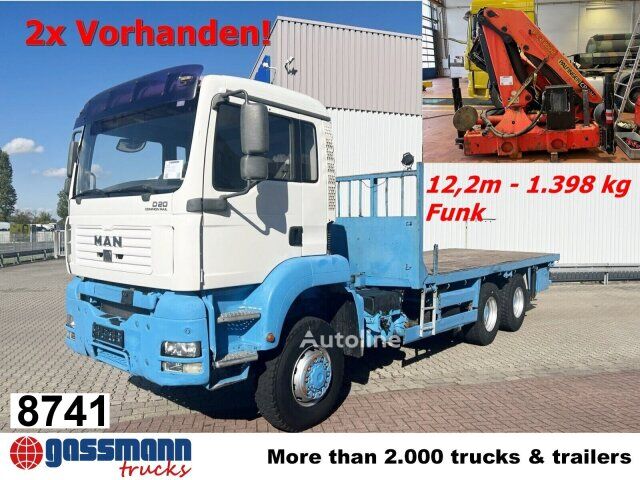 MAN TGA 26.310 6X6 BB mit Kran HMF 1253-K4, Funk kamion platforma