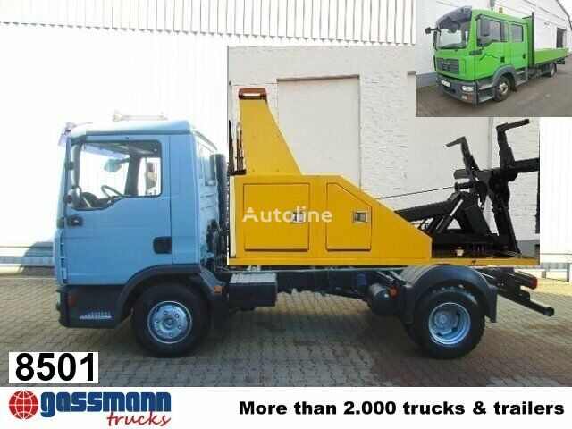 MAN TGL 8.180 4x2 BB, Falcom Hubbrille FAW 3000 autotransporter