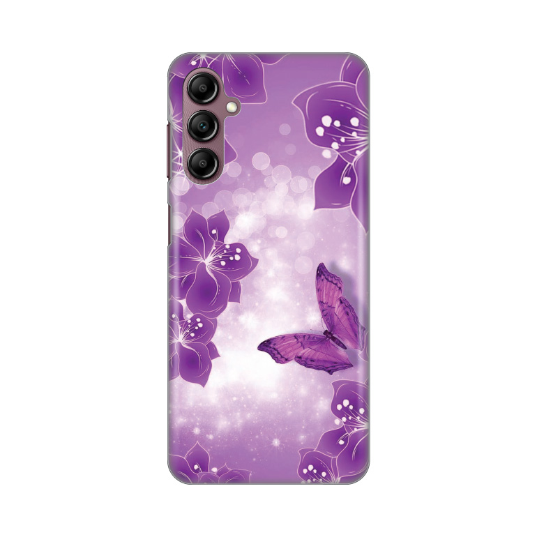 Samsung A146B Galaxy A14 5G - Zastitna silikonska maska (futrola) PRINT Butterfly And Flowers