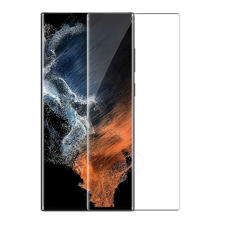 Samsung Galaxy S22 Ultra 5G - Staklena folija (zastitno kaljeno staklo) za ekran NILLKIN 3D CP+ MAX crna (MS)