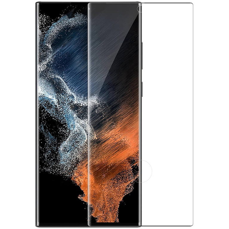 Samsung Galaxy S22 Ultra 5G - Staklena folija (zastitno kaljeno staklo) za ekran Nillkin 3D CP+Max crni