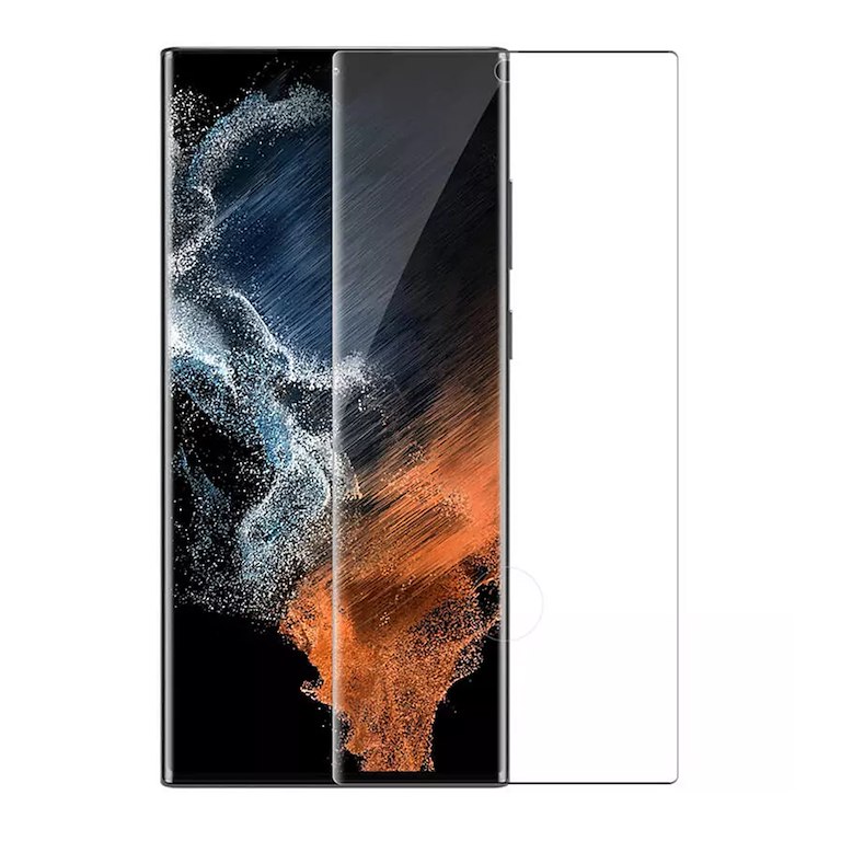 Samsung Galaxy S23 Ultra - Staklena folija (zastitno kaljeno staklo) za ekran NILLKIN 3D CP+ MAX crna (MS)