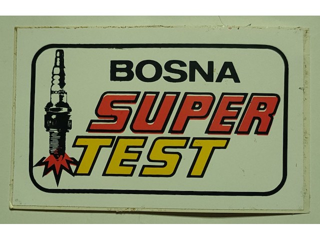 A/ YU Nalepnica - Bosna Super Test / Svećica