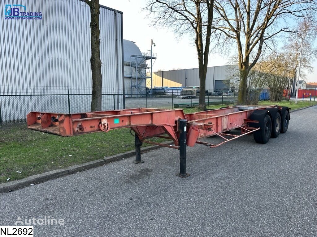 Fruehauf Container 20 FT, Steel suspension poluprikolica za prevoz kontejnera