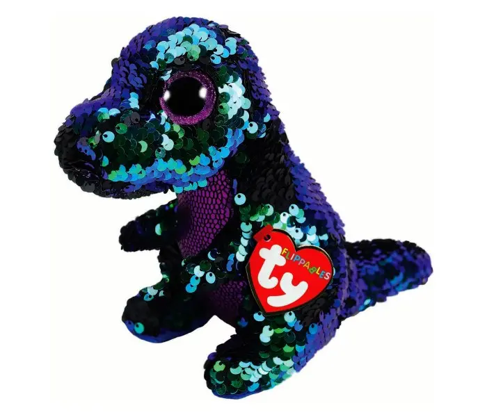 TY Beanie Boos Flippables Plišana igračka Dinosaurus Crunch