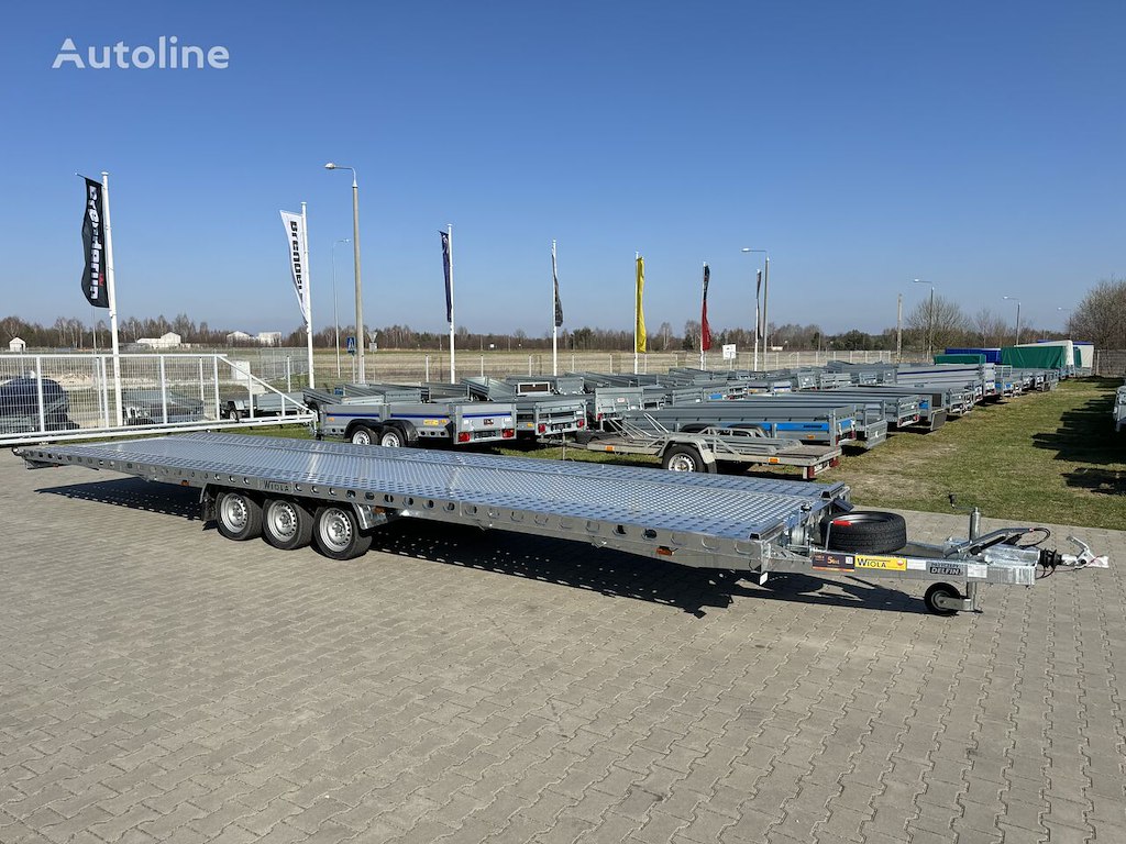 Nova Wiola L35G85 8.5m long trailer with 3 axles for transport of 2 cars prikolica autotransportera
