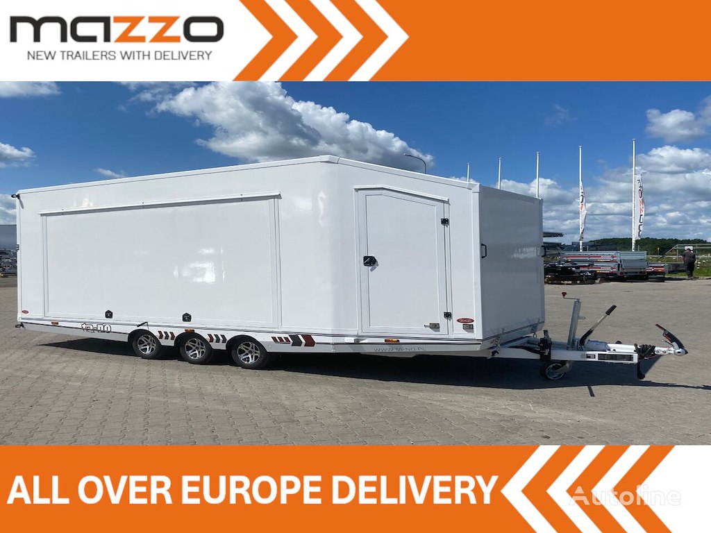 Nova TA-NO Sport Transporter 550x230cm PREMIUM covered trailer prikolica autotransportera