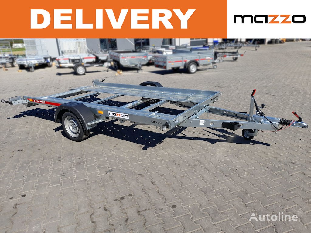 Nova CARFLAT 3518u 352x183cm Single axle car transporter GVW 1500kg prikolica za građevinske strojeve