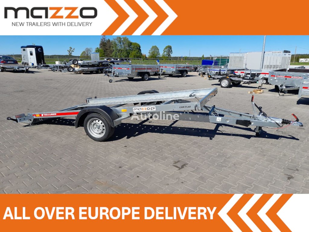 Nova CARFLAT 3518u 352x183cm Single axle car transporter GVW 1500kg prikolica za građevinske strojeve