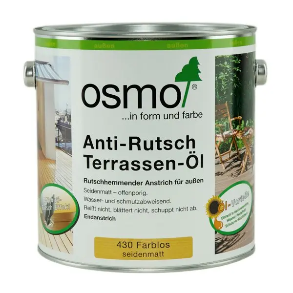 OSMO Ulje za terasu, Bezbojno, Anti-slip, 2.5l, 430