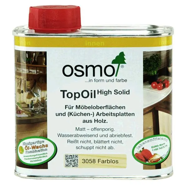 OSMO Top Oil Ulje za zaštitu drveta, 0.5l, Providno mat, 3058