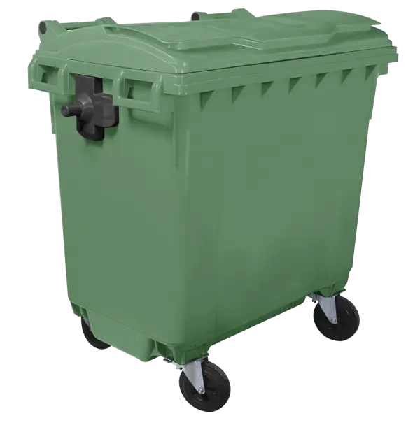 Gogić Plast Kontejner za smeće sa ravnim poklopcem, 770L, Zeleni