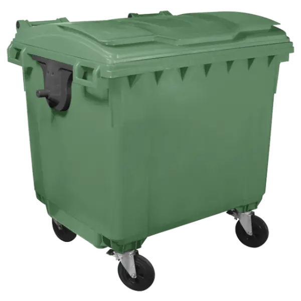 Gogić Plast Kontejner za smeće sa ravnim poklopcem, 1100L, Zeleni