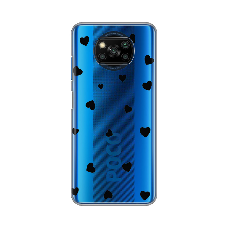 Xiaomi Poco X3 NFC/Poco X3 Pro - Zastitna ultra tanka (skin) maska / futrola PRINT Hearts
