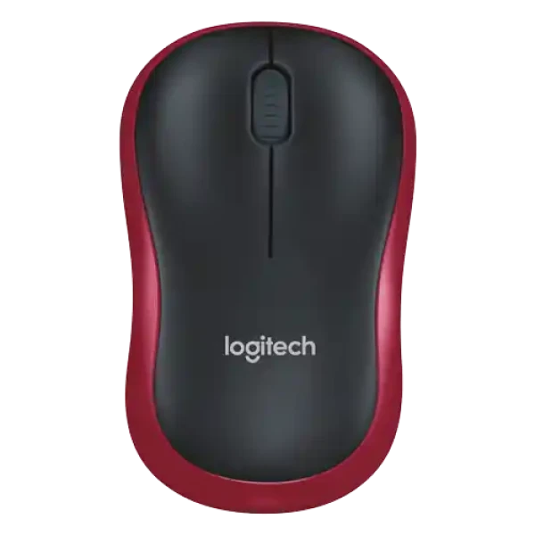 Bežični miš Logitech M185 1000dpi, crveni optički