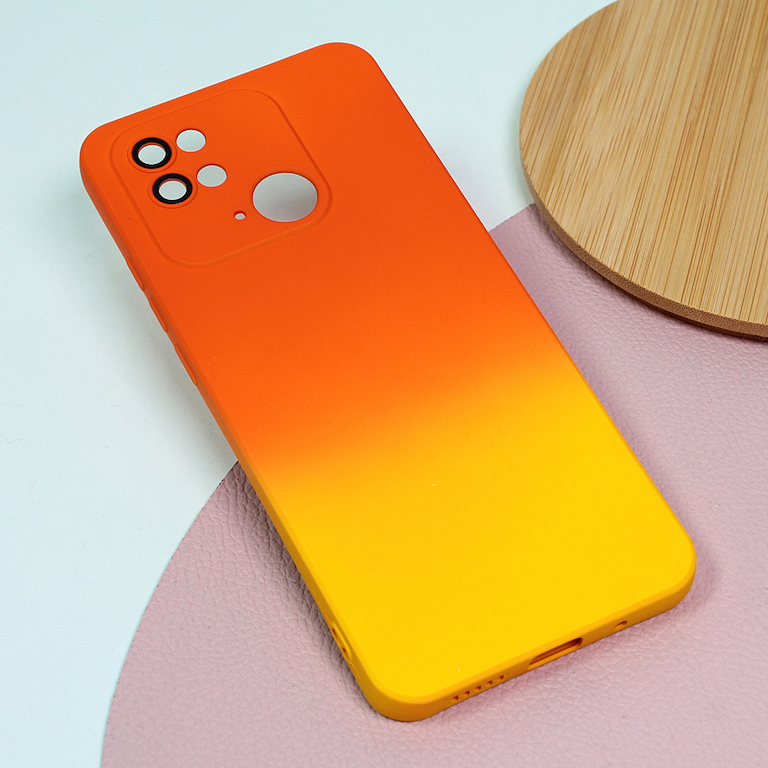 Xiaomi Redmi 10C - Zastitna maska (futrola) Rainbow Spring narandzasto zuta