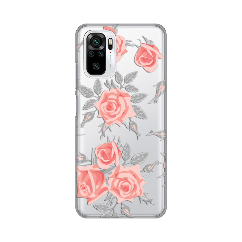 Xiaomi Redmi Note 10 4G/10s - Zastitna ultra tanka (skin) maska / futrola PRINT Elegant Roses