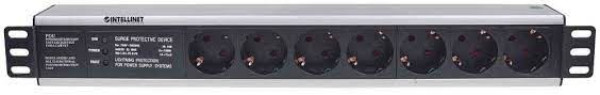 Intellinet PDU letva 19'' 1U Rackmount 7-Output, 3m, Black