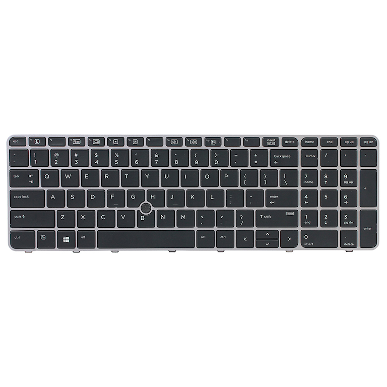 Tastatura - laptop HP 850 G3 sivi okvir sa misem