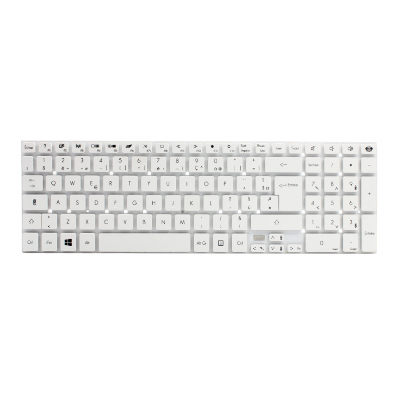 Tastatura - laptop Gateway NV52L NV55S NV57 bela