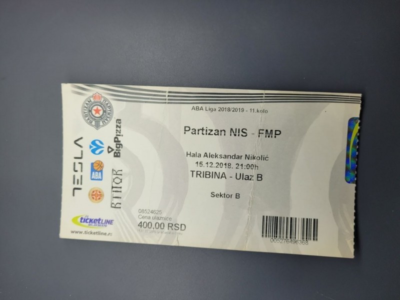 KK Partizan - KK FMP 15.12.2018.