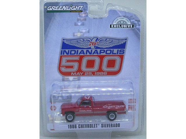 1:64 greenlight chevrolet silverado `86