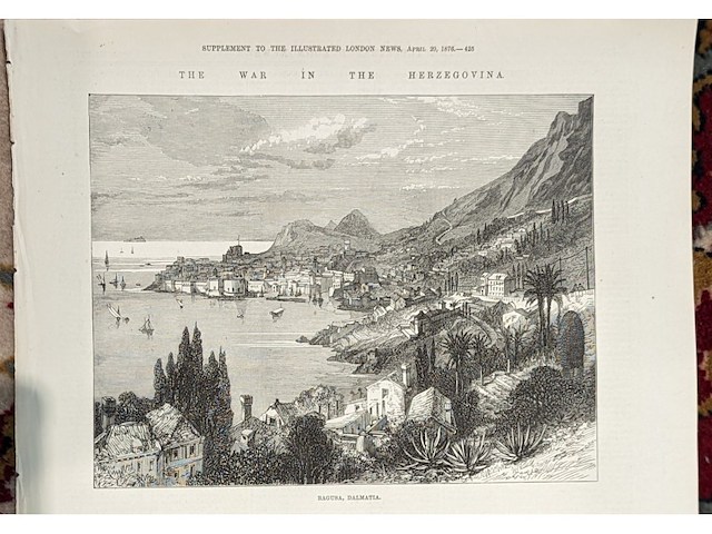 Dubrovnik, gravira iz 1876. godine