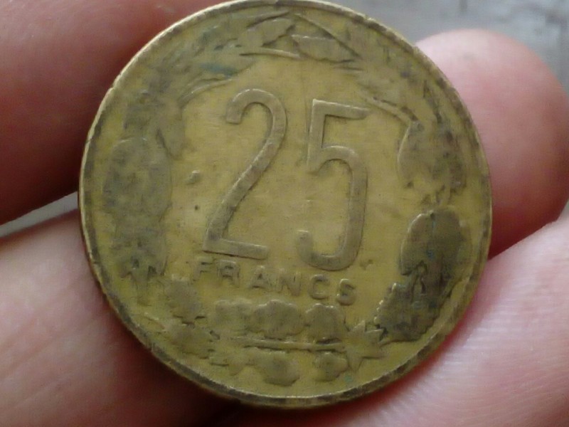 Kamerun, 25 franaka 1970