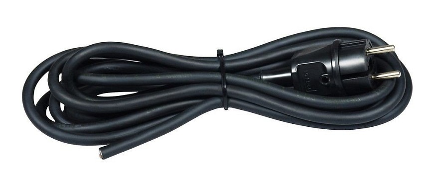 Crna 2x1L=4m H05RR-F Kabelski priključak za alate