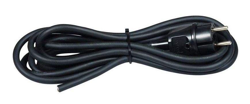 PRIK. KABEL ZA ALATE CRNA H05RR-F 2X1L=4M