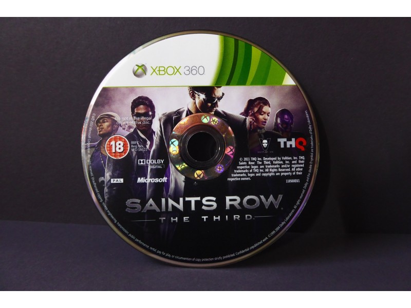 Saints Row: The Third / XBOX 360 / disk