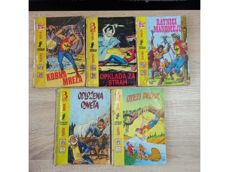 LOT od 5 stripova ZAGOR zlatna serija