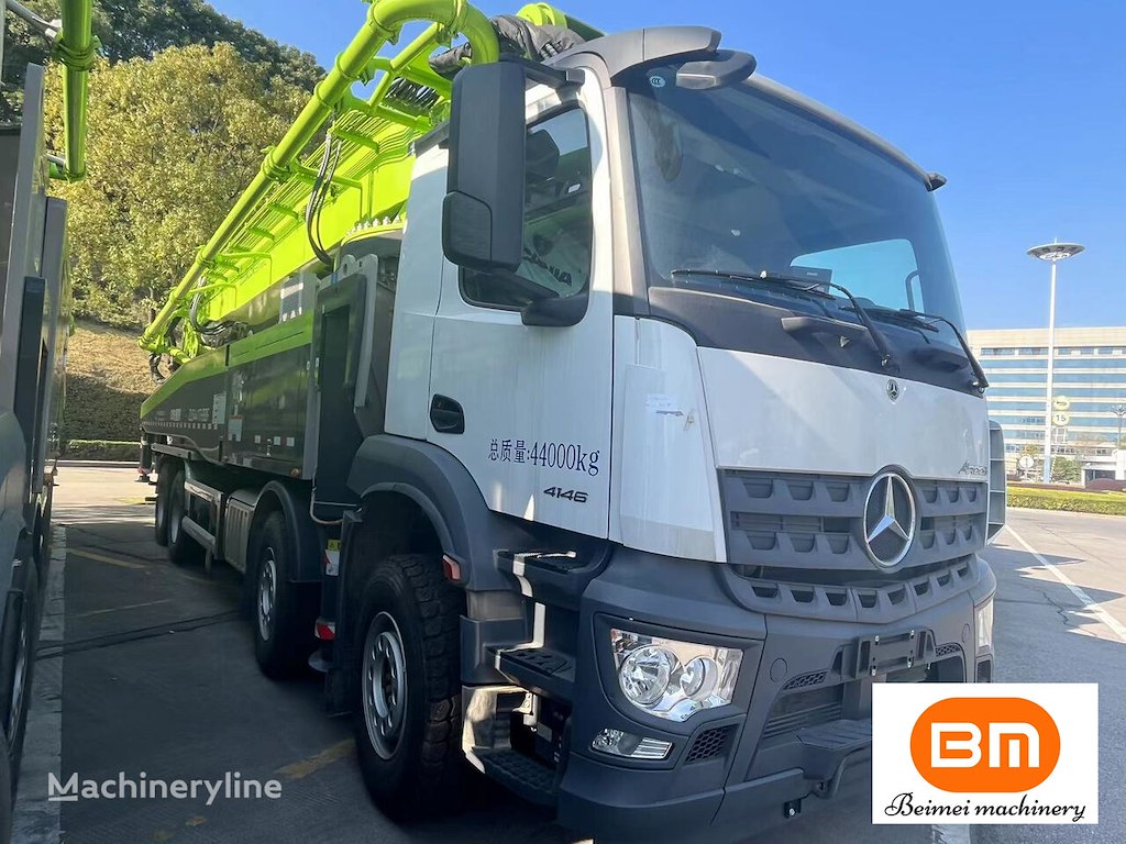 Nova Zoomlion Brand New 59M Concrete Pump Truck na šasiji Mercedes-Benz Arocs 4146 pumpa za beton