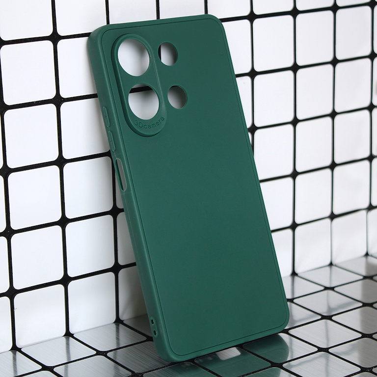 Maska 3D Camera za Xiaomi Redmi Note 13 4G (EU) tamno zelena